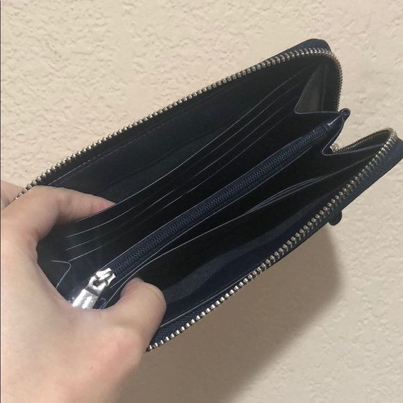 Coach | Bags | Coach Tea Rose Flower Accordion Zip Wallet | Poshmark